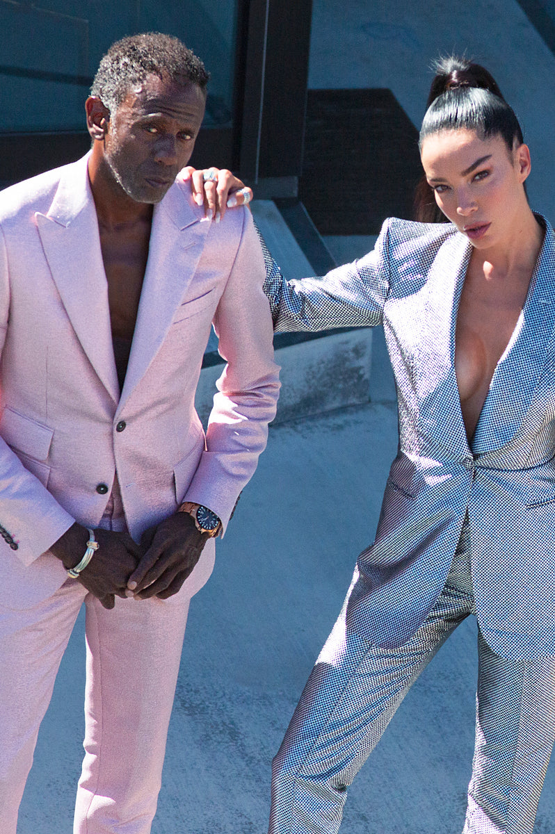 Passion in Pink - Custom Tailored Pink Metallic Suit for Men. Designed ...